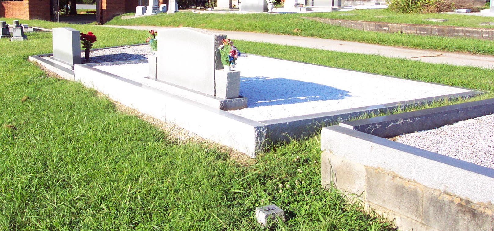 Stone Coping and Walls - Harris Monument Company
